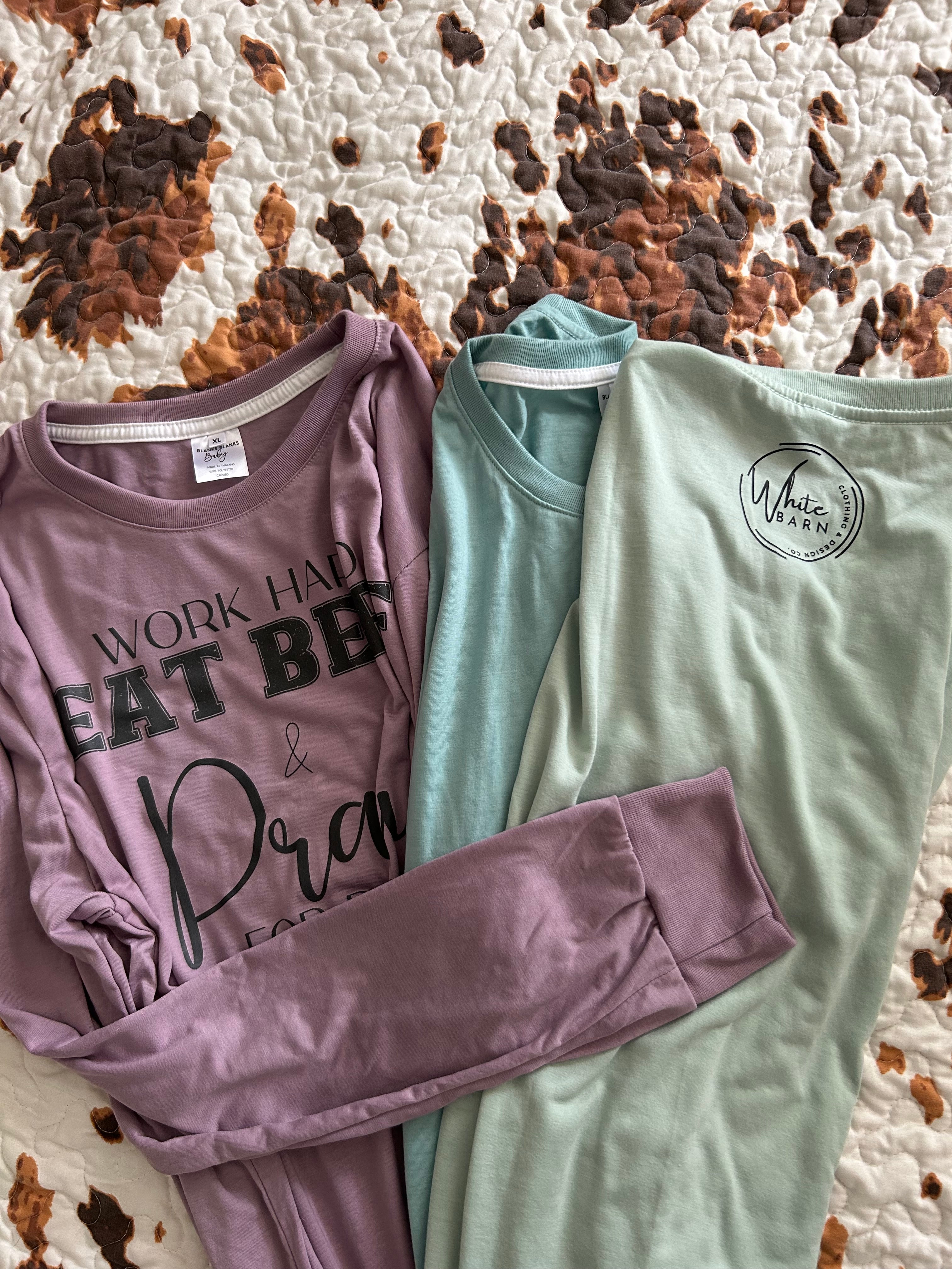 Work, Eat, Pray – White Barn Co.